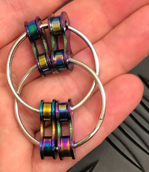 DOUBLE LOOP Fidget - Oil Slick Large – Dixie Lane AUS