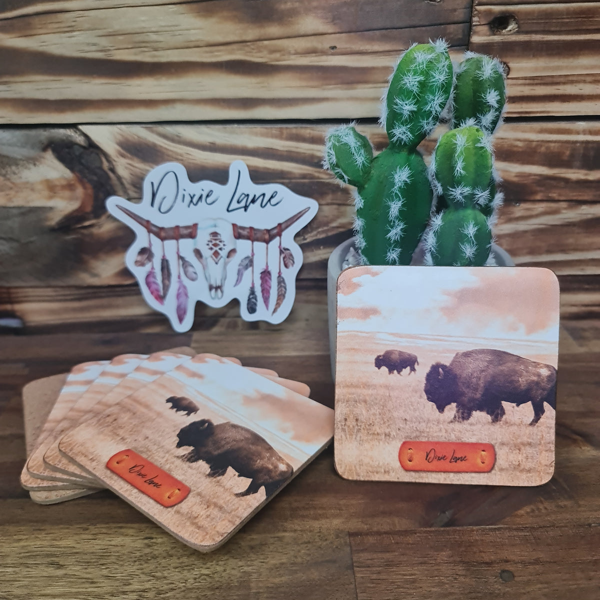 Dixie Lane Bison Coaster Set – Dixie Lane AUS